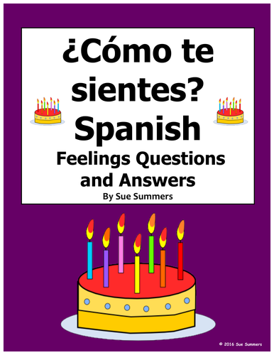 Spanish Feelings Bundle of 6 | Teaching Resources