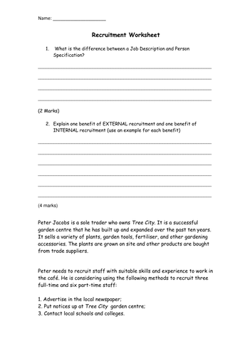 The Recruitment Process - People in Business - Stages of Recruitment ...