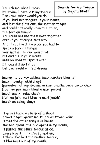 Key Stage Three Poetry SOW: Relationships and Culture (SOW ONLY) 9-1 ...