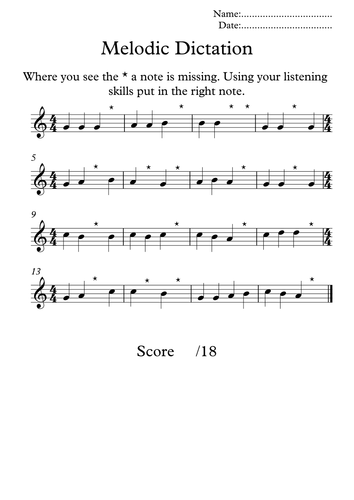 13 Engaging Melody, Picth and Rhythm Exercises | Teaching Resources