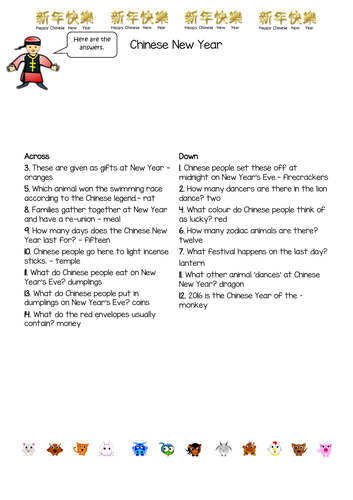 Chinese New Year Puzzle Pack | Teaching Resources