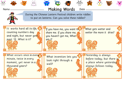 Chinese New Year Puzzle Pack | Teaching Resources