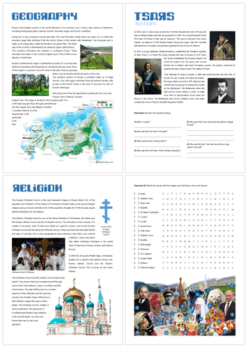 Russia (country study) | Teaching Resources