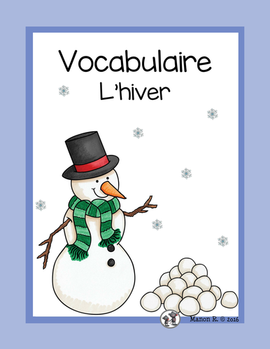 Vocabulaire hiver | Teaching Resources