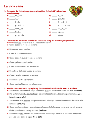 Vida Sana | Teaching Resources