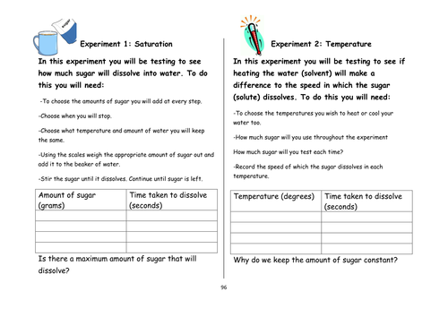 Factors Affecting Solubility Worksheet