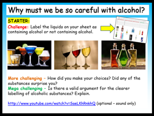 Alcohol Risk + Dangers PSHE | Teaching Resources