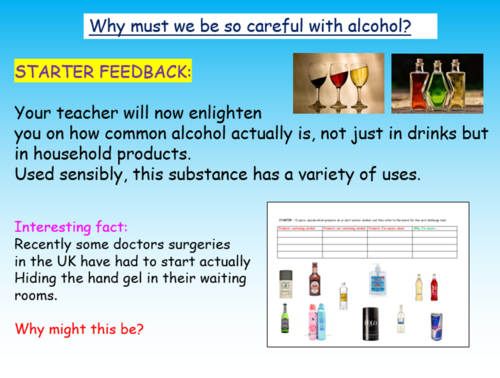 Alcohol Risk + Dangers PSHE | Teaching Resources