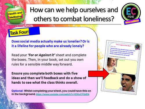 Mental Health Loneliness PSHE | Teaching Resources