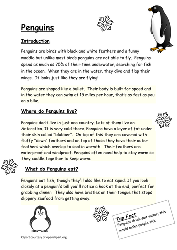 Polar Bears and Penguins Lessons | Teaching Resources