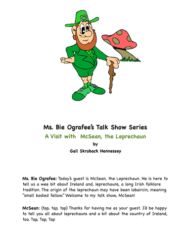 Leprechauns:Interview with McSean the Leprechaun: A Reader's Theater ...