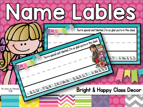 Name Labels (editable) | Teaching Resources