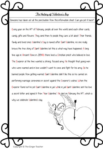 Valentine’s Day Worksheets | Teaching Resources