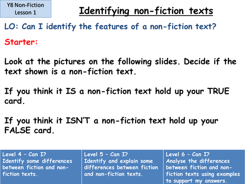 Non Fiction Texts Scheme of Work (20 Lessons) KS3 | Teaching Resources