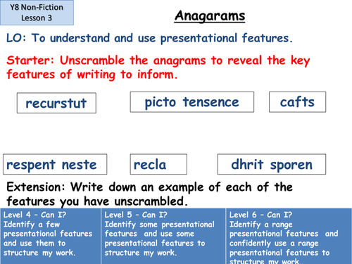 Non Fiction Texts Scheme of Work (20 Lessons) KS3 | Teaching Resources