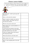 Chinese New Year Lantern Riddles | Teaching Resources