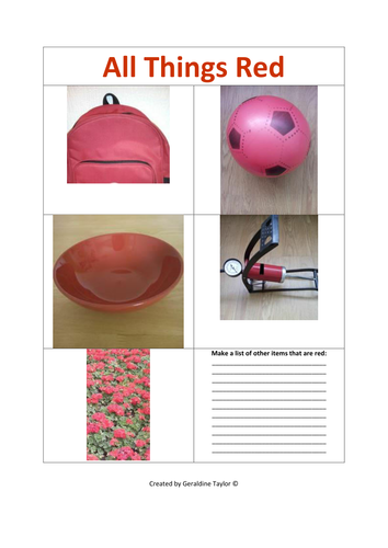 All things red | Teaching Resources