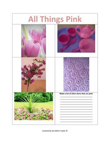 All things pink | Teaching Resources