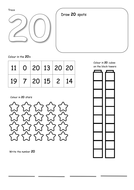 11-20 Number practice Book | Teaching Resources