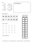 11-20 Number practice Book | Teaching Resources