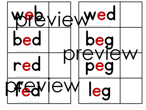 CVC Short E Flip Booklet and Worksheets | Teaching Resources