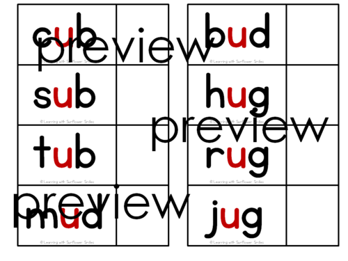 CVC Short U Flip Booklet and Worksheets | Teaching Resources