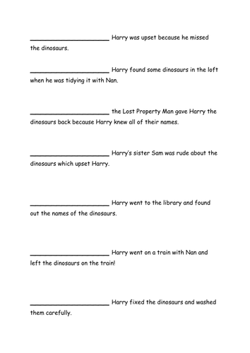 Year 1 More Able Planning Unit based on Harry and the Bucketful of ...
