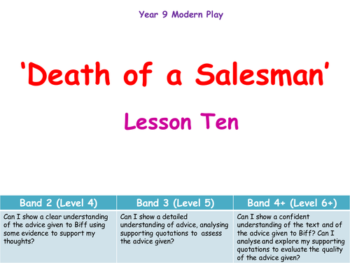 Death of a Salesman Detailed Scheme of Work: 30 Lessons. | Teaching ...