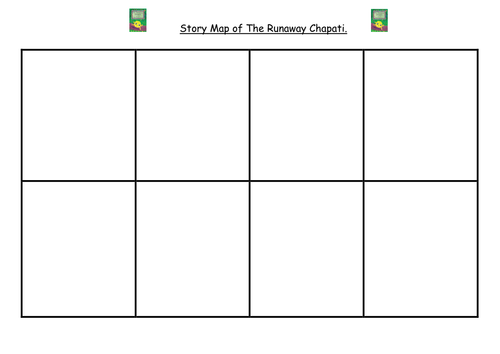 The Runaway Chapati Story Template | Teaching Resources