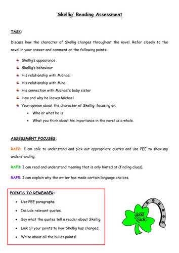 "Skellig" By David Almond Complete Scheme of Work KS3 | Teaching Resources