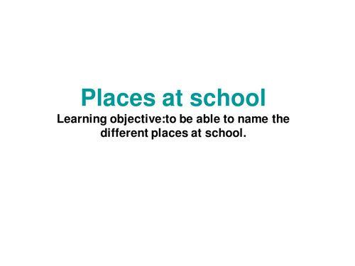 School ( subjects-places at school-classroom objects) | Teaching Resources