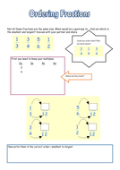Ordering fractions - year 5/6 | Teaching Resources