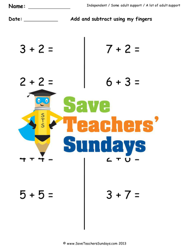 Addition KS1 Worksheets, Lesson Plans and Plenary by ...