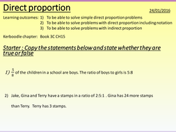 Introduction to direct proportion | Teaching Resources