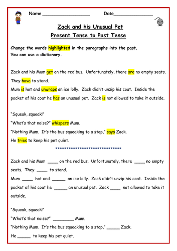 Reading Comprehension, Text, Sentence /Word/Grammar & Presentations ...