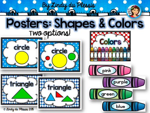 Shapes and Colors Posters | Teaching Resources