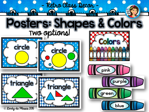 Shapes and Colors Posters | Teaching Resources