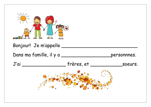 KS1&2 Ma famille / Describe my family in French | Teaching Resources