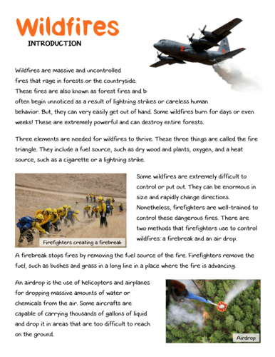 Wildfires | Teaching Resources