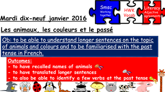 les animaux, les couleurs | Teaching Resources
