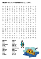 Noah's Ark Word Search by sfy773 | Teaching Resources