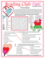 Bundle: Valentine's Day and Friendship Two-Page Activity Set, Word ...