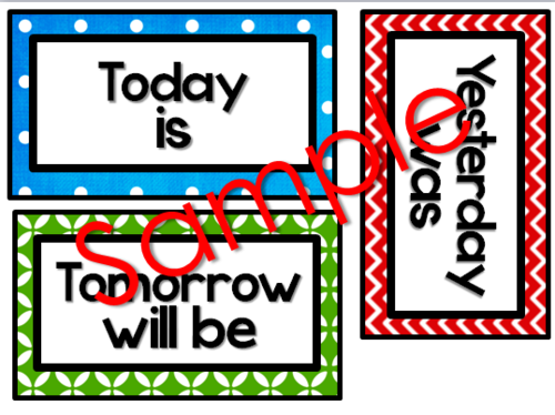 Calendar Classroom Decor | Teaching Resources