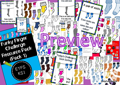 Funky Fingers Challenge Pack 1 (EYFS/KS1) | Teaching Resources