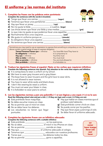 El uniforme y las normas del instituto by ajsanzcaro - UK Teaching ...