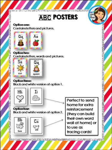 Alphabet Posters (Rainbow) | Teaching Resources