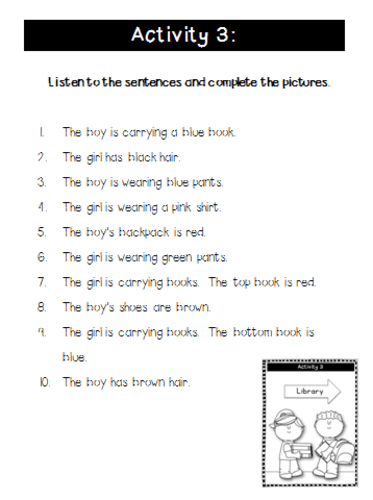 Following Directions (Back to School) | Teaching Resources