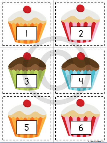 Number Line (Cupcake theme) | Teaching Resources