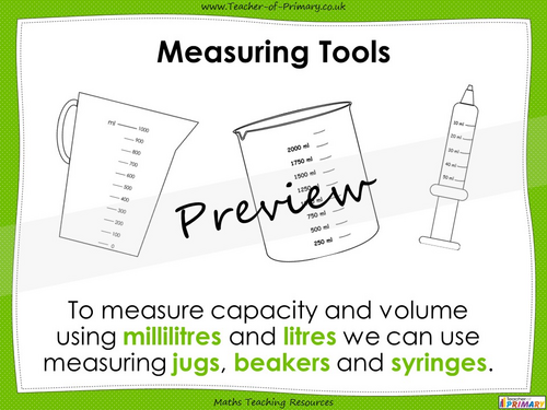 Measuring Capacity and Volume - Year 2 | Teaching Resources