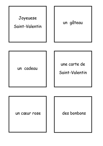 FRENCH - La Saint Valentin - game | Teaching Resources